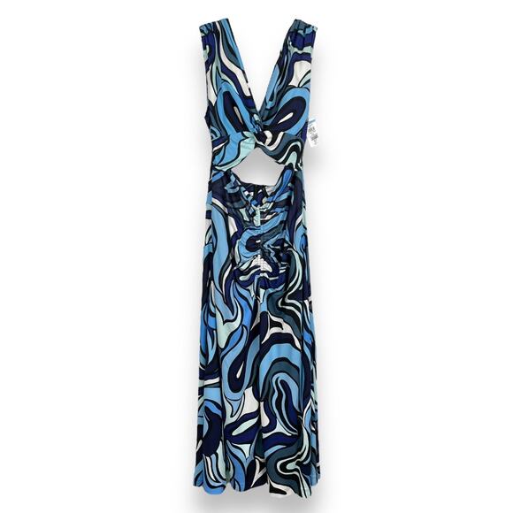 Rebecca Vallance | Dresses | Rebecca Vallence Mira Printed Cutout Midi ...